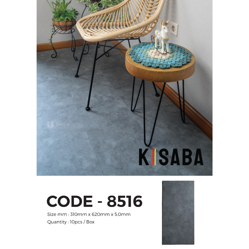 Jual Lantai SPC Kisaba Tebal 5mm / SPC Flooring Kisaba Click Sistem ...