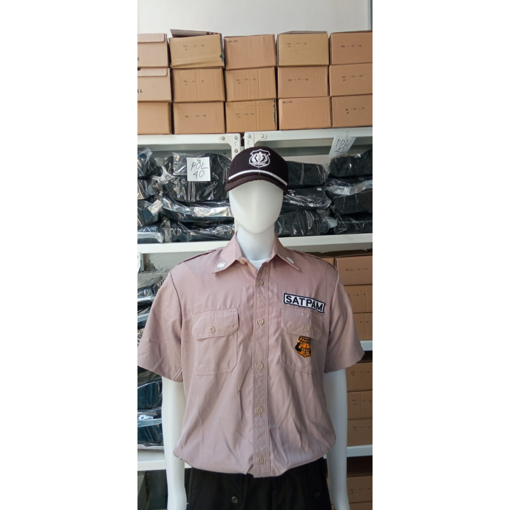 Jual SERAGAM PDH SATPAM // SERAGAM SATPAM WARNA COKLAT | Shopee Indonesia