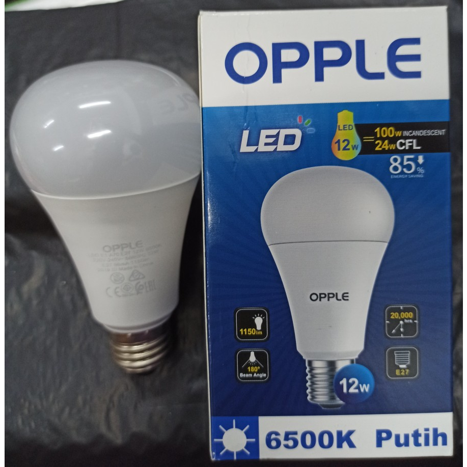 Jual Lampu Led putih Bulb Opple 12 watt | Shopee Indonesia