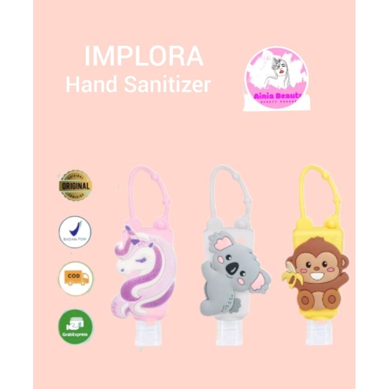 Jual IMPLORA I Care Hand Sanitizer Gel Karakter Lucu 30 ML | Shopee ...