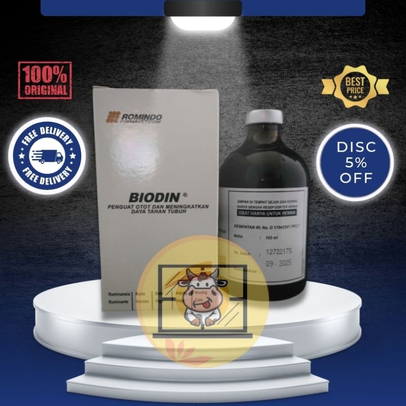 Jual BIODIN 100 ML INJEKSI ATP INTRAMUSKULAR UNTUK HEWAN BESAR | Shopee ...