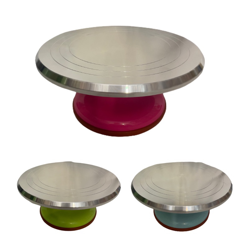 Jual MEJA PUTAR KUE STAINLESS/ALLOY DISPLAY STAND | Shopee Indonesia