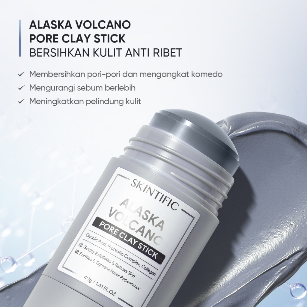Jual SKINTIFIC Masker Series Mugwort Acne Clay Alaska Volcano Clay Mud ...