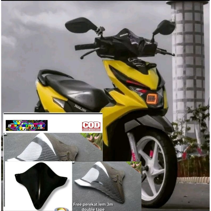 Jual Visor honda beat new esp pnp beat deluxe led bahan akrilik warna ...