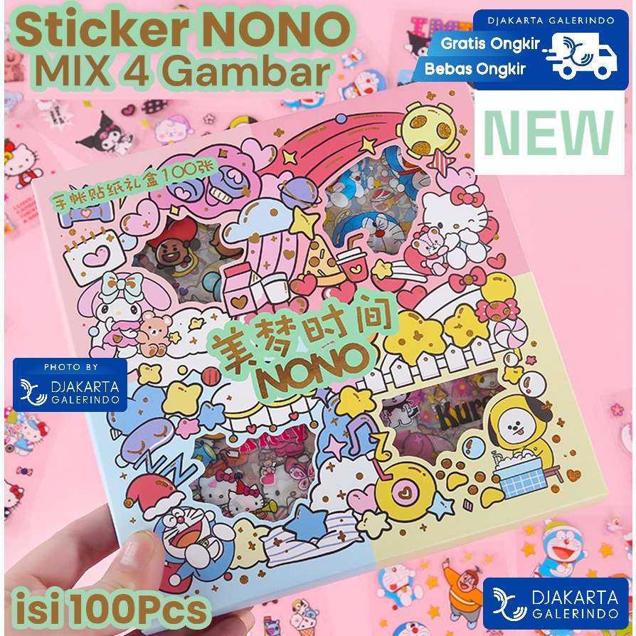 Jual Sticker OCTOBET MASU TEA TIME ANNE MOMO Rainbow Mix Warna Original ...