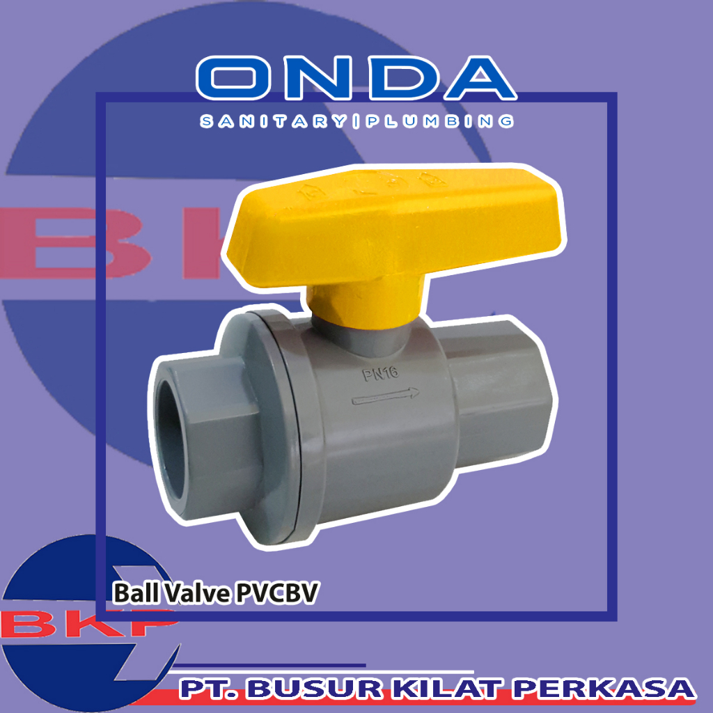 Jual Ball Valve Pvcbv uk. 1 inch Onda (Stop Kran) | Shopee Indonesia