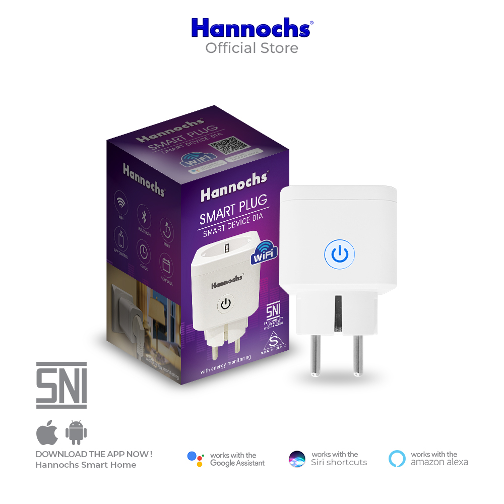 Jual Hannochs Smart Device 01 PLUG WiFi Wireless Colokan - IoT Smart ...