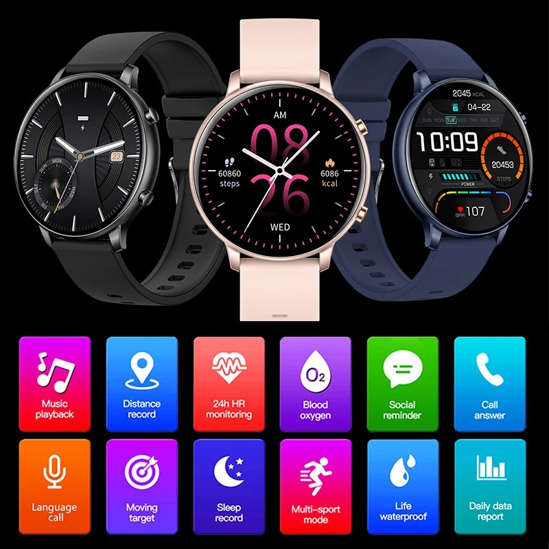 Jual Aolon GTR Original SmartWatch Bluetooth Call Jam Tangan Pria ...