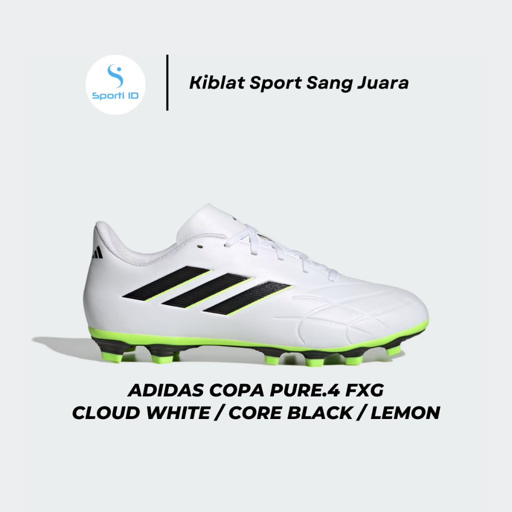 Jual Adidas Copa Pure.4 FxG - White Black Lemon GZ2536 Original ...