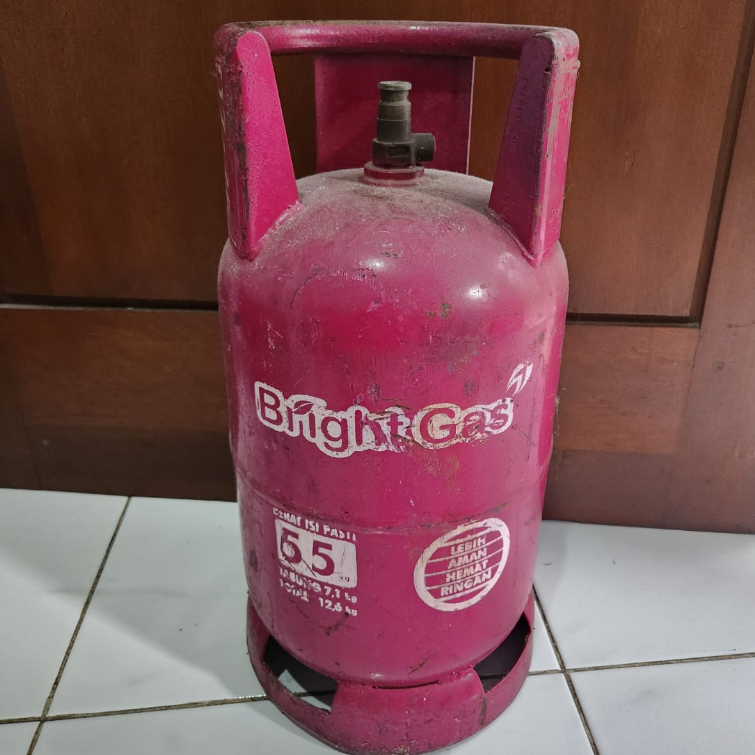 Jual TABUNG PINK BRIGHT GAS 5,5 KG KOSONG (GOSEND ONLY) | Shopee Indonesia