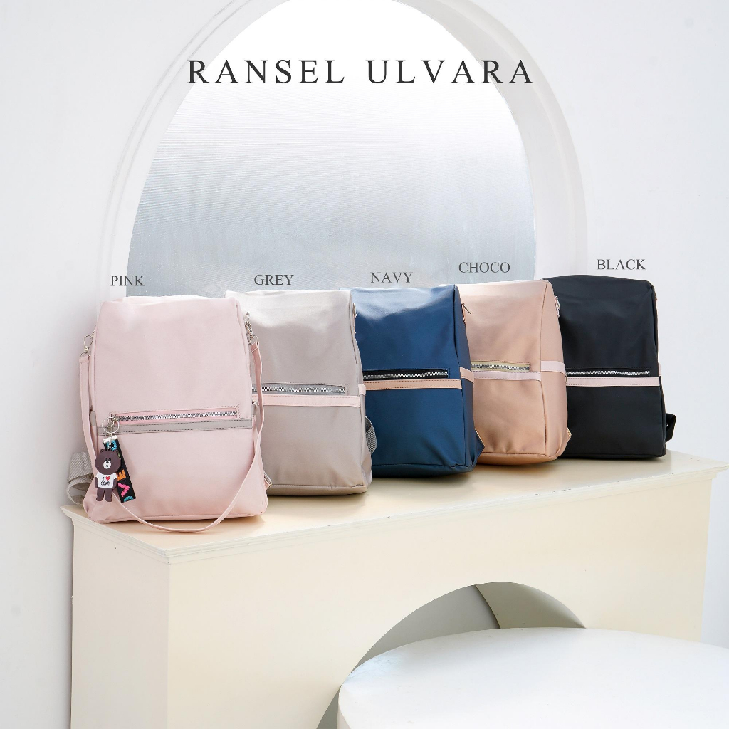 Jual Deliwafa - [Tas Wanita] Ulvara Tas Ransel (Gantungan Random ...