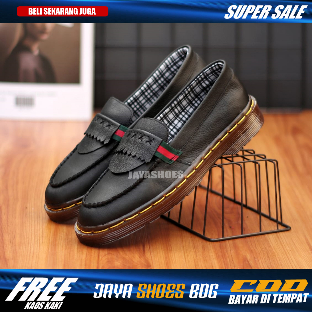 Jual BREMER Sepatu Formal Pria Slip On Kulit Asli Original Pantofel ...