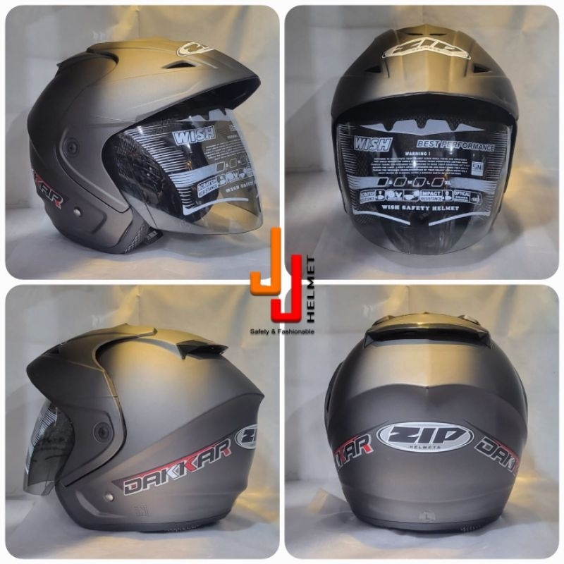 Jual Helm ZIP Dakkar Polos (Batok Besar Setara XL) (Matt / Doft ...