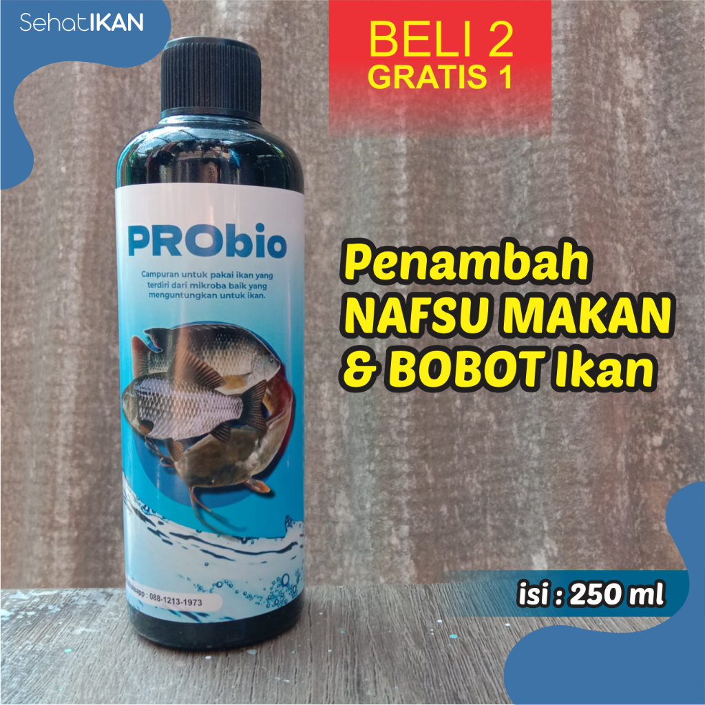 Jual PROBIOTIK IKAN 250ml untuk Memaksimalkan Hasil Panen | Untuk Semua ...
