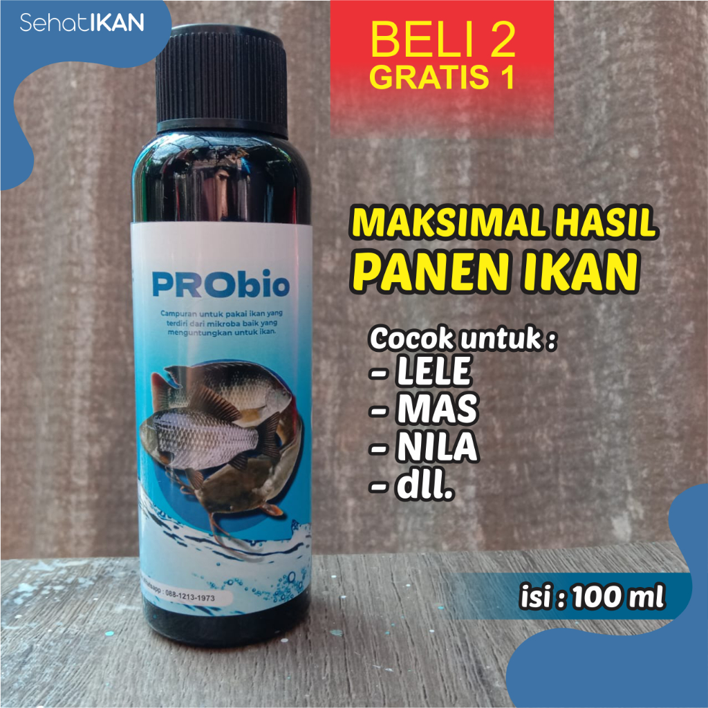 Jual PROBIOTIK IKAN 100ml untuk Memaksimalkan Hasil Panen | Untuk Semua ...