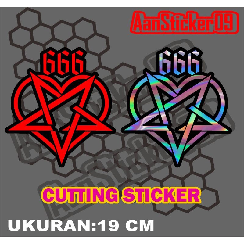 Jual stiker star love 666 sticker cutting | Shopee Indonesia