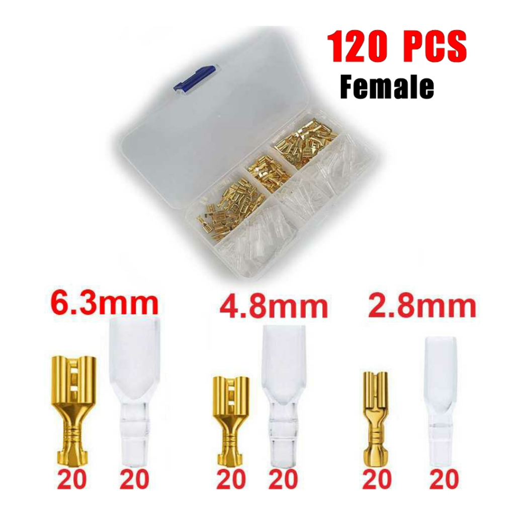 Jual [BISA COD] Skun Kabel Listrik Gepeng FEMALE 120 PCS Scun Konektor ...