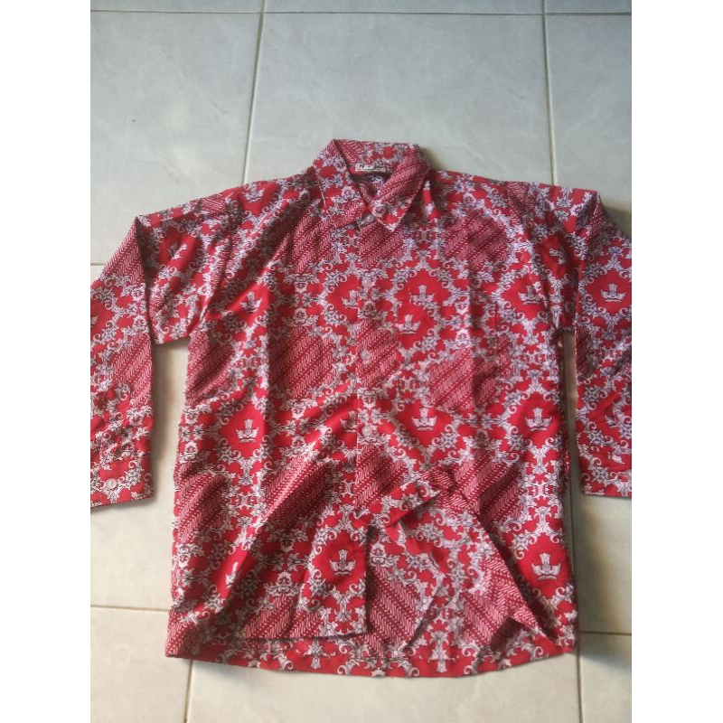 Jual Batik LERENG MERAH/ seragam SD kls 1-6 | Shopee Indonesia
