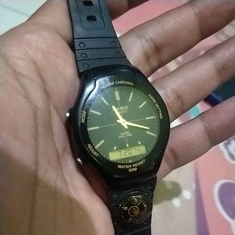 Jual casio aw90H dual time | Shopee Indonesia