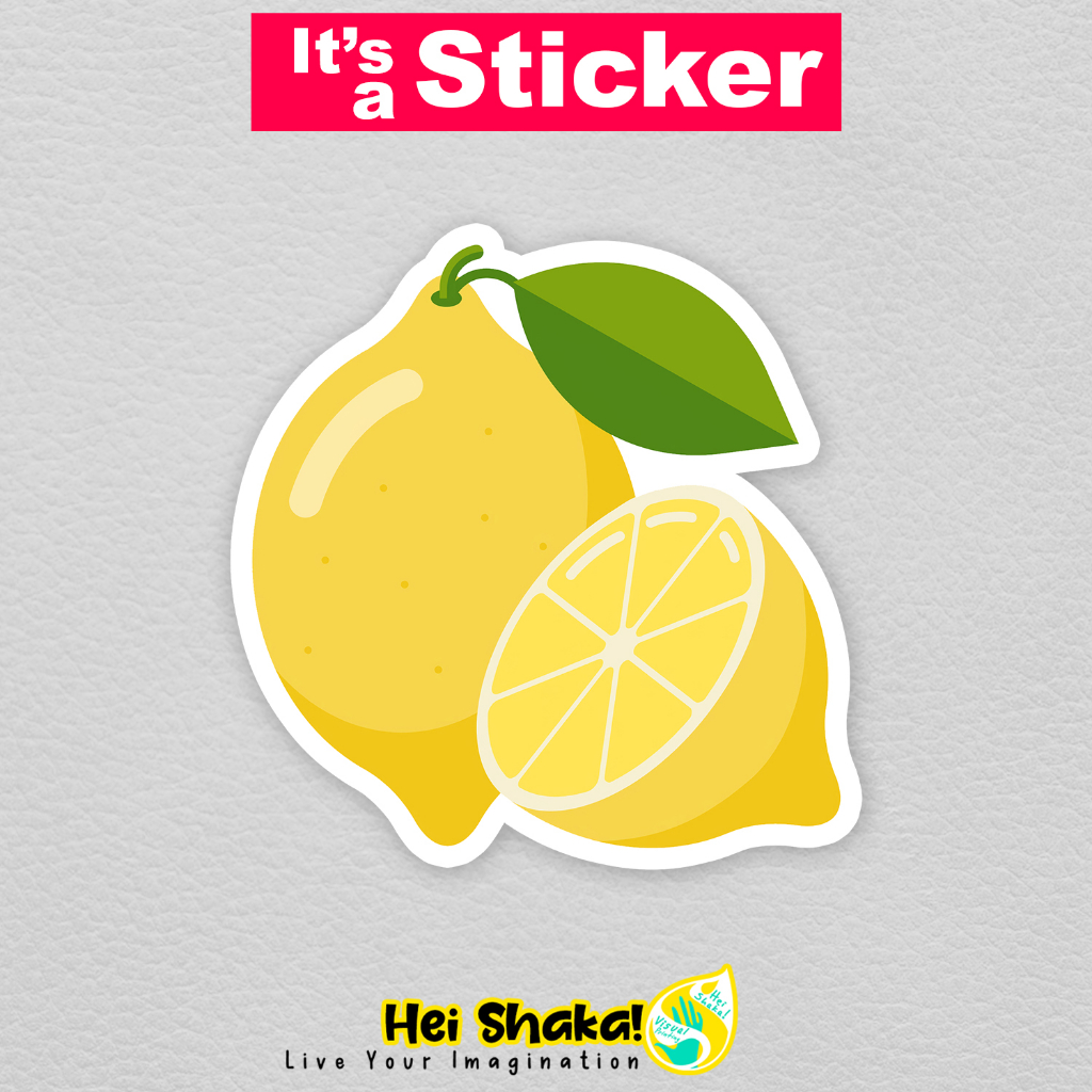 Jual Stiker Lemon Sticker Lucu Buah Buahan Vinyl Anti Air | Shopee ...
