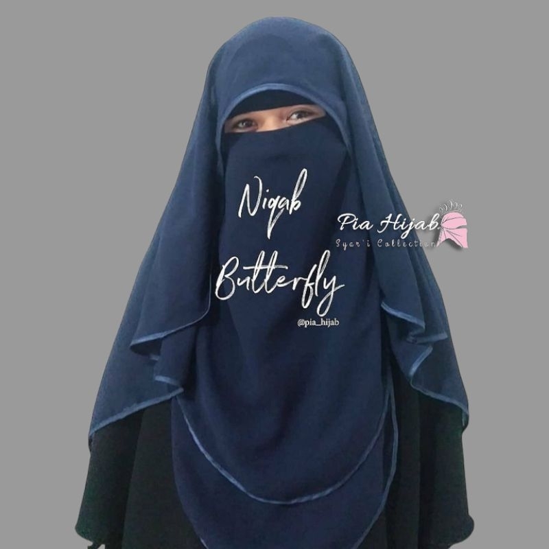 Jual Niqab Butterfly sifon silky arab | Shopee Indonesia