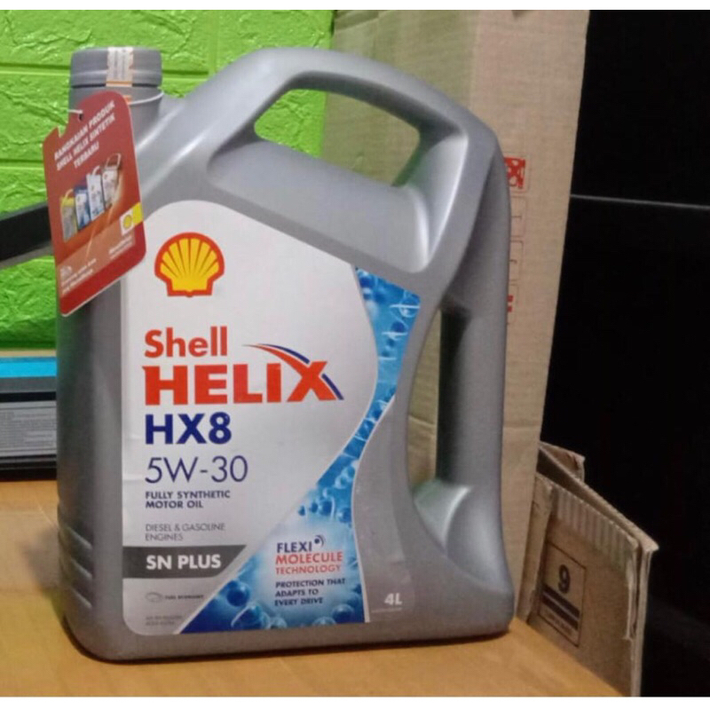 Jual oli shell helix HX8 5w 30 4Liter (gratis filter oli) | Shopee ...