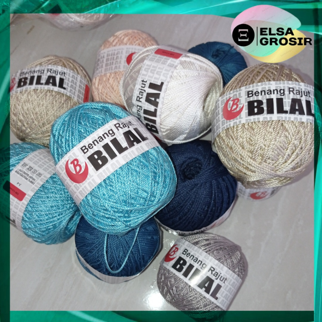 Jual BENANG RAJUT POLY KILAP & DOP PER PCS (1 GULUNG) | Shopee Indonesia