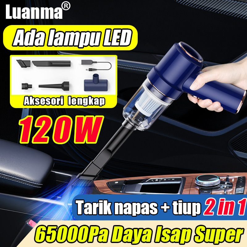 Jual ⭐4 Dalam 1⭐ Multifungsi Penyedot Debu Mobil Vakum Cleaner 65000Pa ...