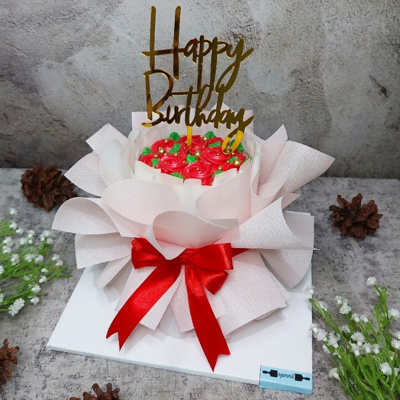 Jual Mini Bouqcakes / Bouquet Cake / Kue Buket Bunga | Shopee Indonesia