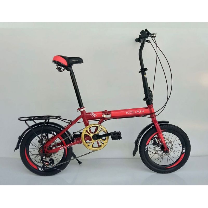 Jual Sepeda Lipat 16 inch 20 Kouan RS 7 Speed Double Disc&Single Speed ...