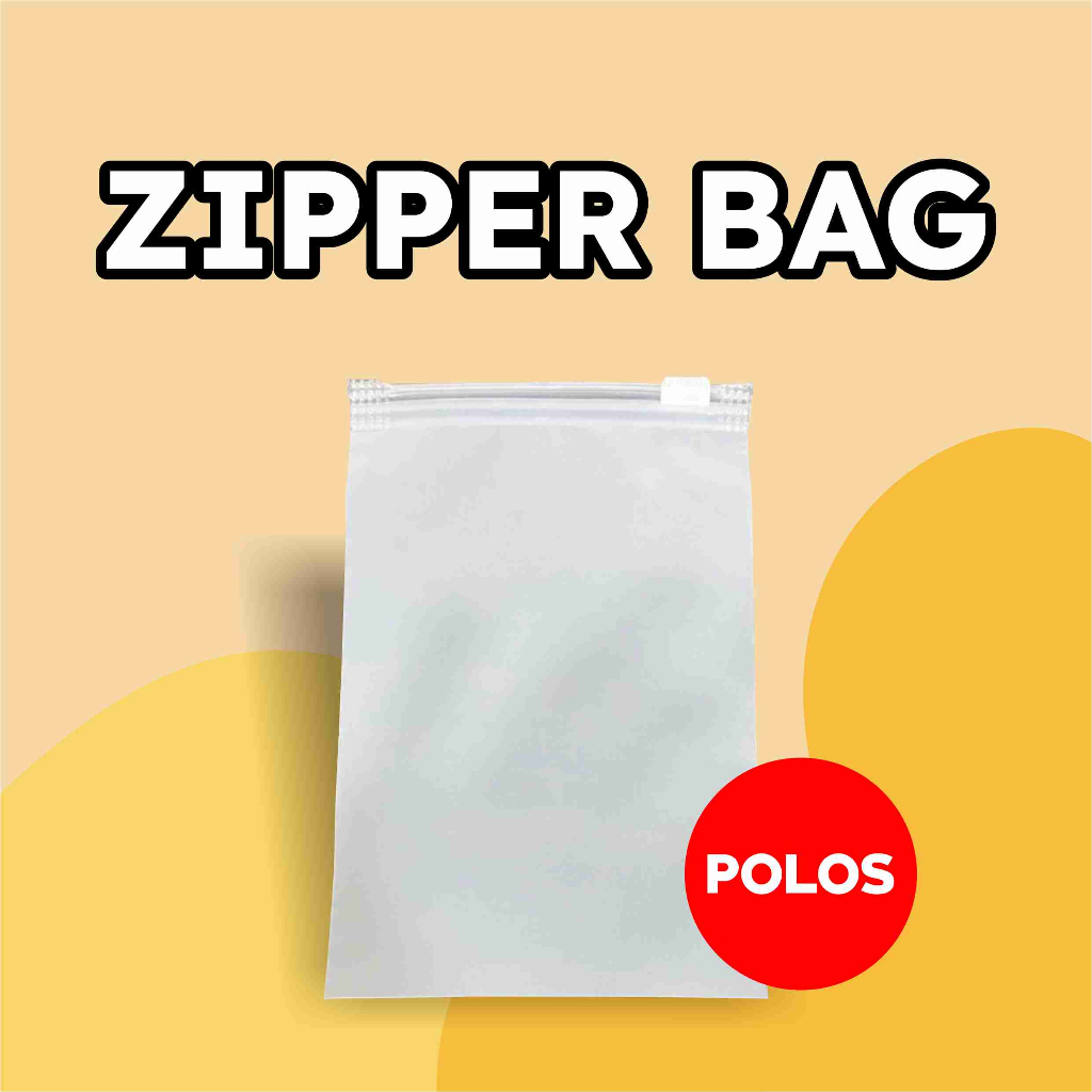 Jual Zipper Bag Polos Ziplock Bahan Tebal | Shopee Indonesia