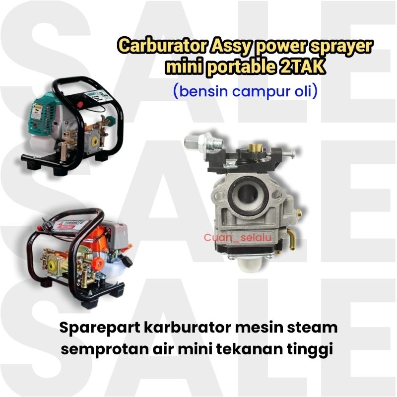 Jual Carburator Assy power sprayer mini portabel 2tak | mesin steam ...