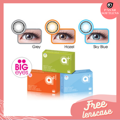 Jual SOFTLENS A+ NEW NORMAL & MINUS -0.50 sd -6.00 FREE LENSCASE DIA 14 ...