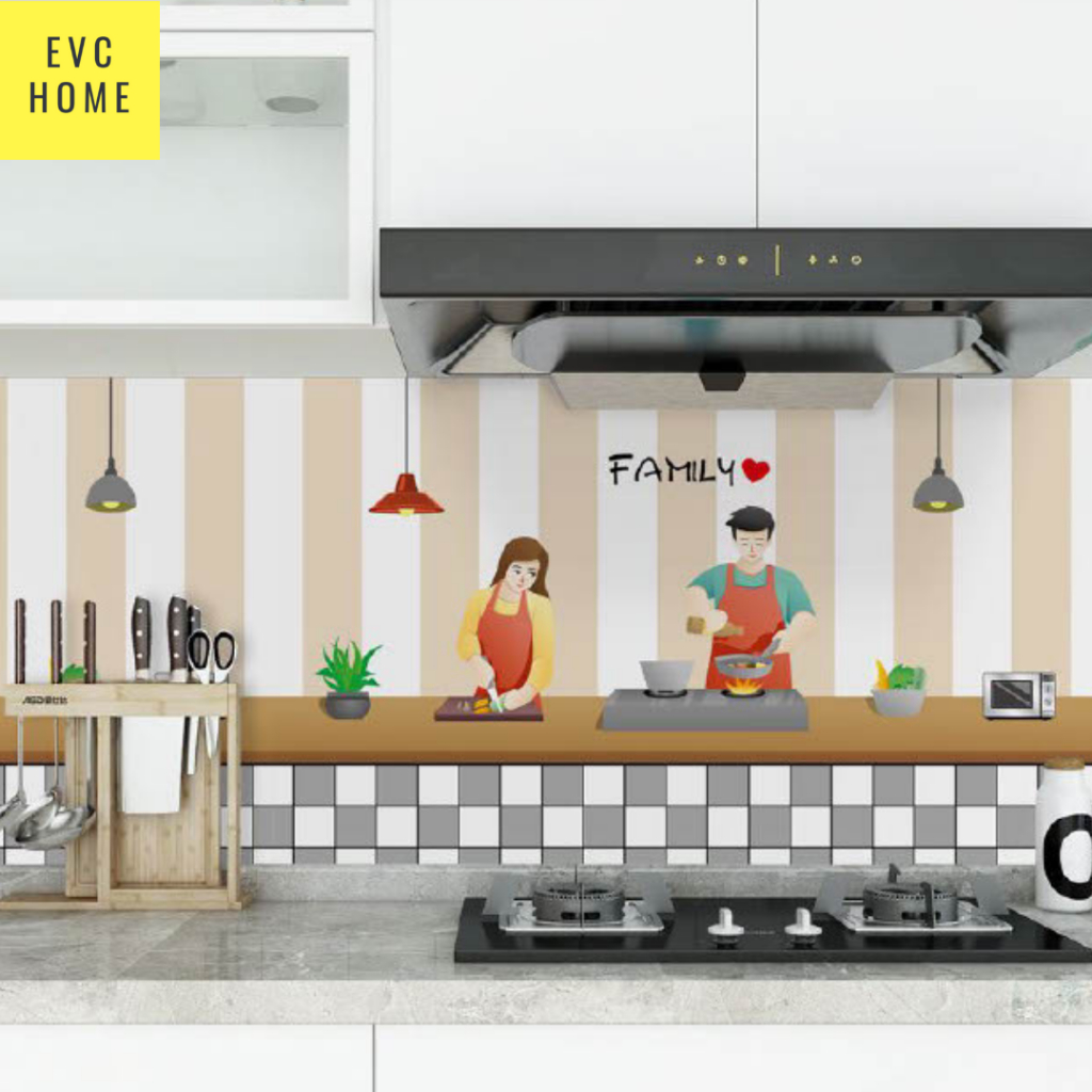 Jual EVCHOME 60CM x 3M Wallpaper Sticker Dapur Aluminium Foil/ Lemari ...