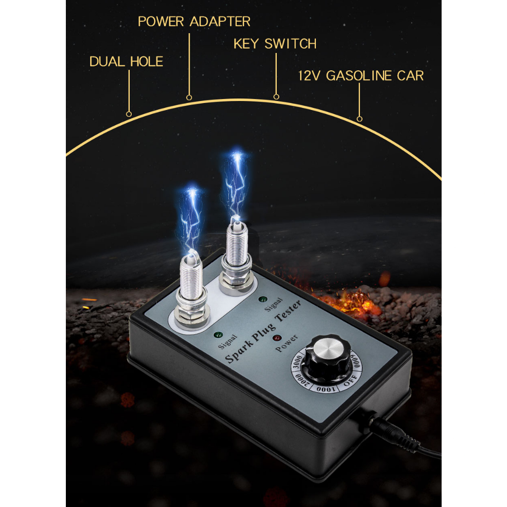 Jual Alat Diagnosa Penguji Tester Busi Double Channel Spark Plug Demo ...