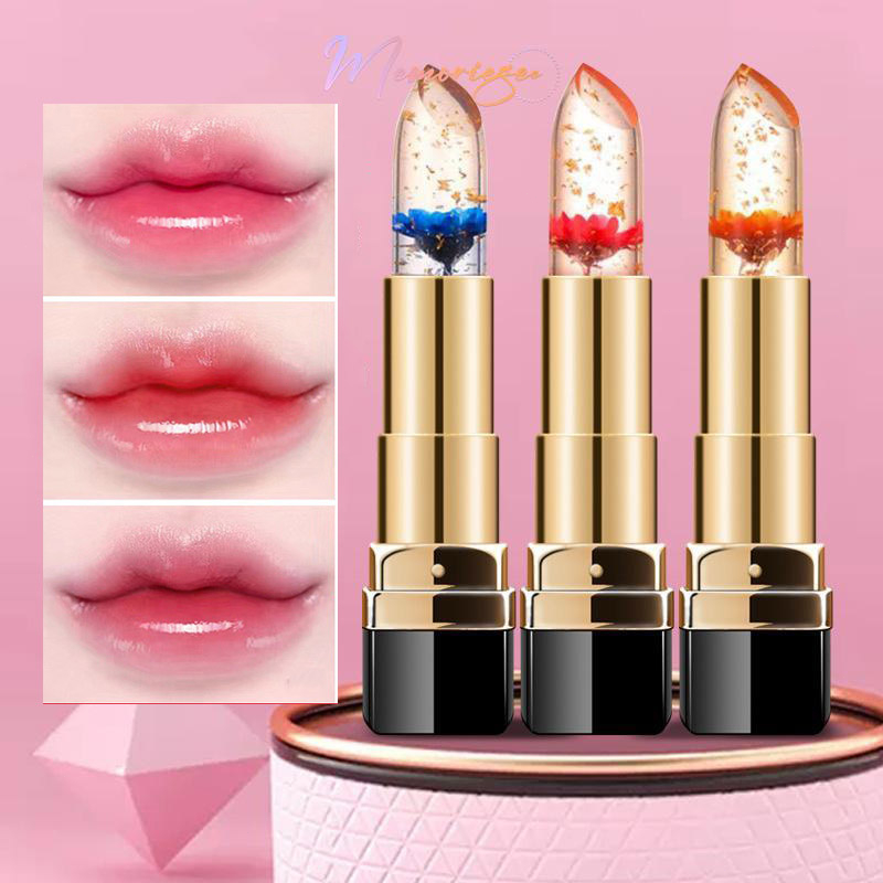 Jual COD&Ready Lipstik Bunga Lipstik Jelly Crystal Tahan Lama Berubah ...