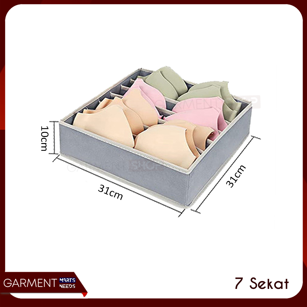 Jual Kotak Penyimpanan Serbaguna Organizer Kain Sekat Laci Lemari ...