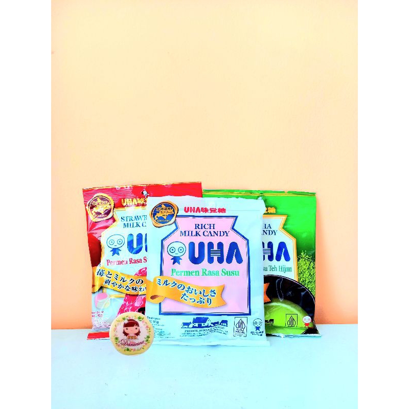 Jual .Permen Import | UHA Milk Candy Rasa Strawberry, Matcha Permen ...