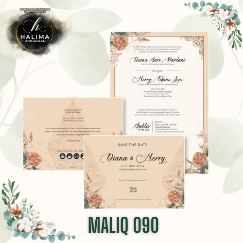 Jual BLANGKO UNDANGAN MALIQ 90| HALIMA UNDANGAN | Shopee Indonesia