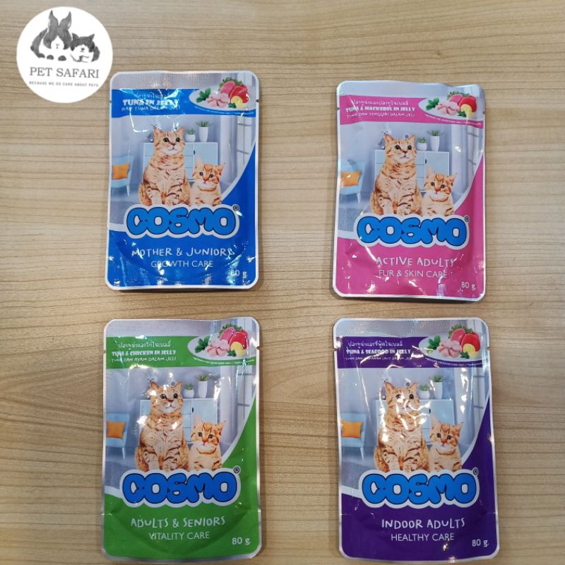 Jual Makanan Basah Kucing Cosmo Delicious Wet Food In Jelly Sachet ...