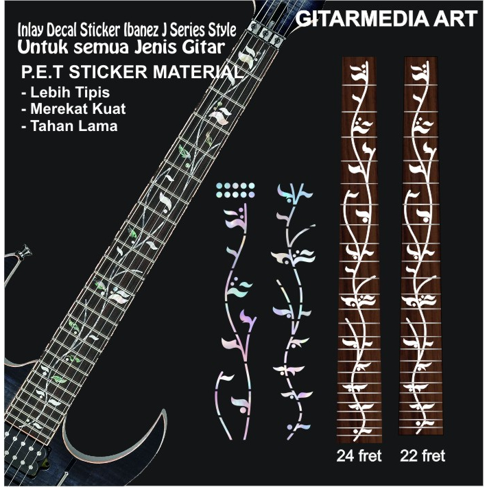 Jual Sticker stiker decal fret guitar gitar stiker tempel fretboard ...