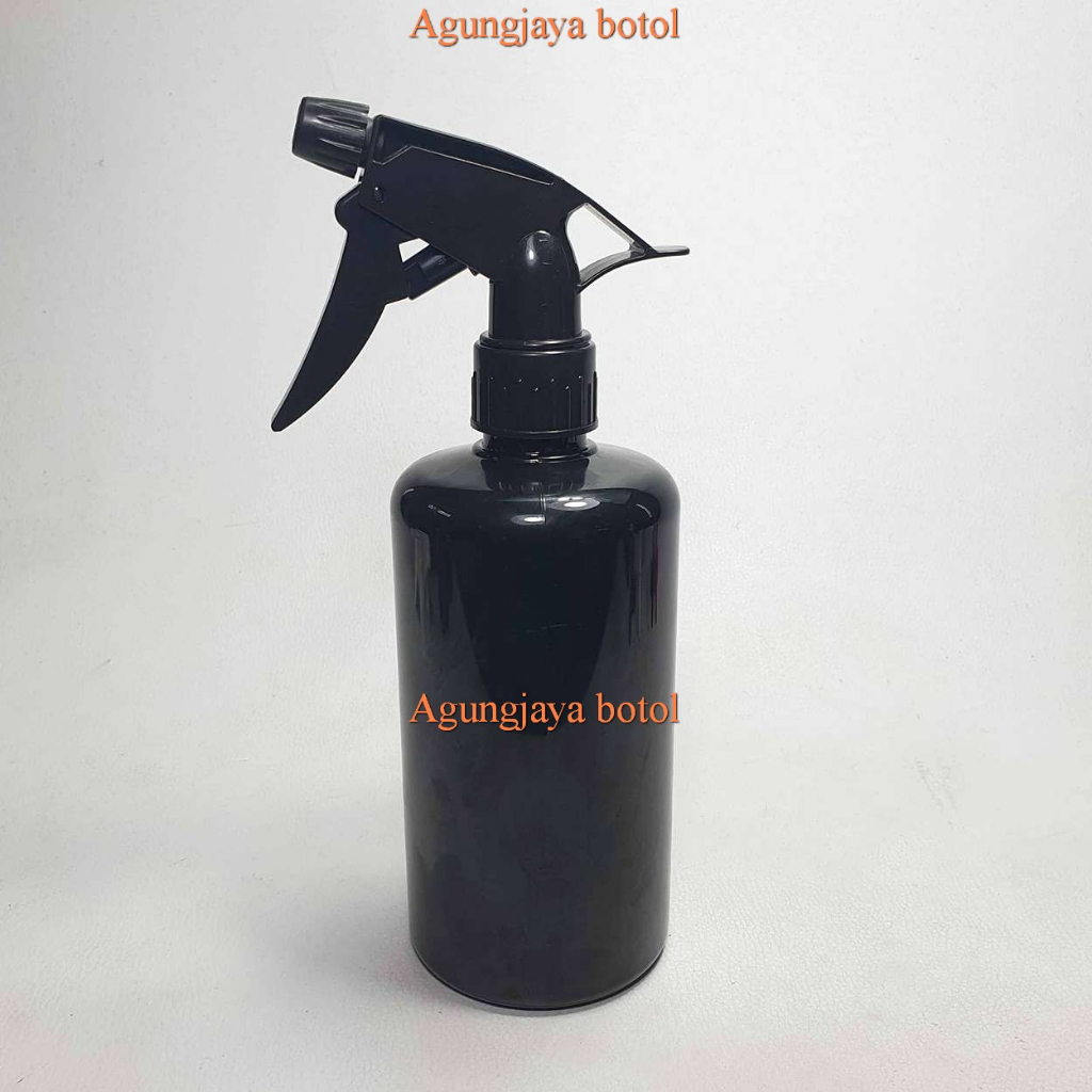 Jual Botol Pet 500 Ml Handsoap Hitam Tutup Trigger Sprayer / Botol ...