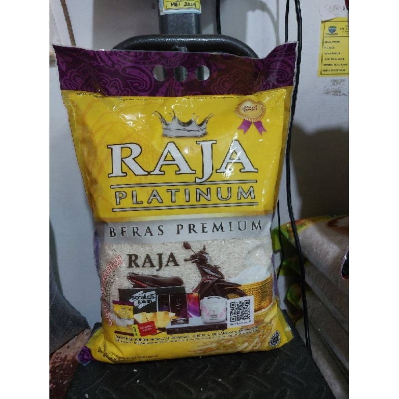 Jual Beras Raja Platinum 5kg | Shopee Indonesia