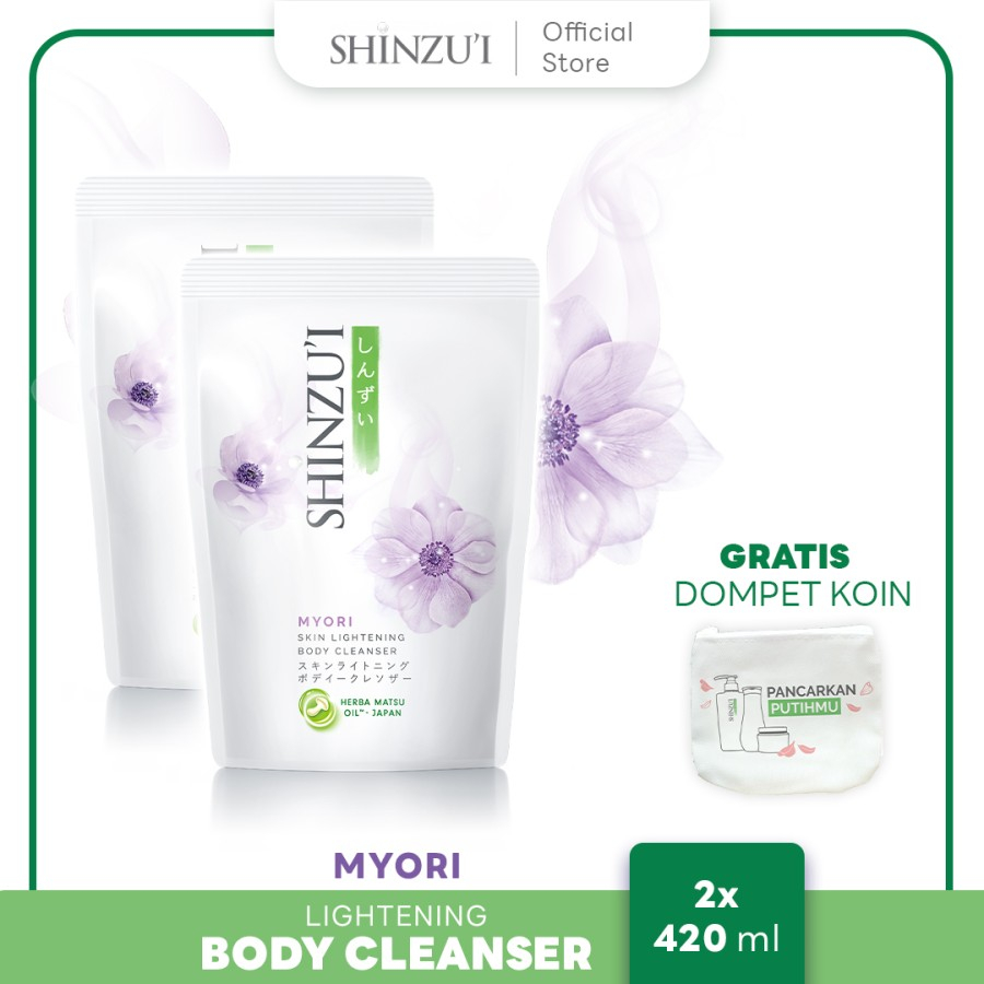 Jual Shinzui Body Cleanser Myori Refill 420ml (Free Dompet Koin ...