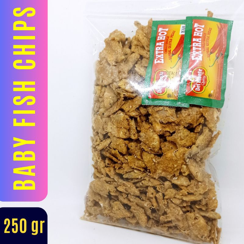 Jual KERIPIK BABY FISH IKAN NILA CRUNCHY OCHI SNACK 250 gr – Garing ...