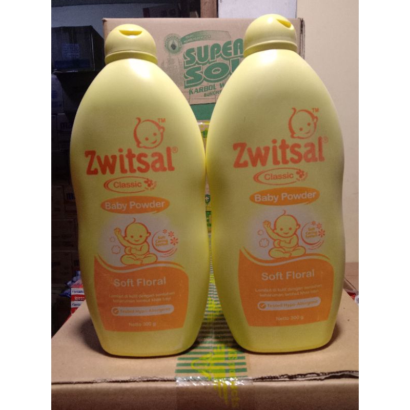 Jual Zwitsal Baby Powder Classic Soft Floral 300gr | Shopee Indonesia