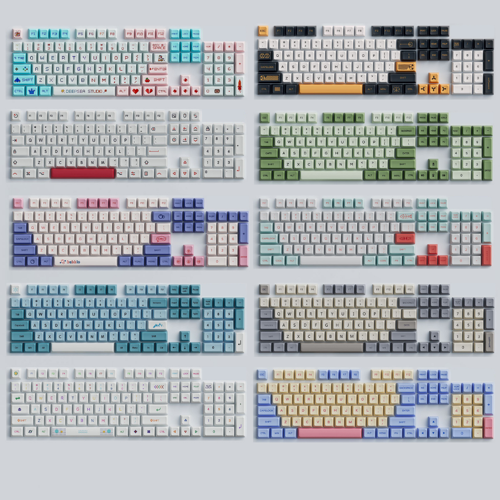 Jual ZIFRIEND 141/133/124 Keys XDA Profile PBT Keycaps Set DIY ...