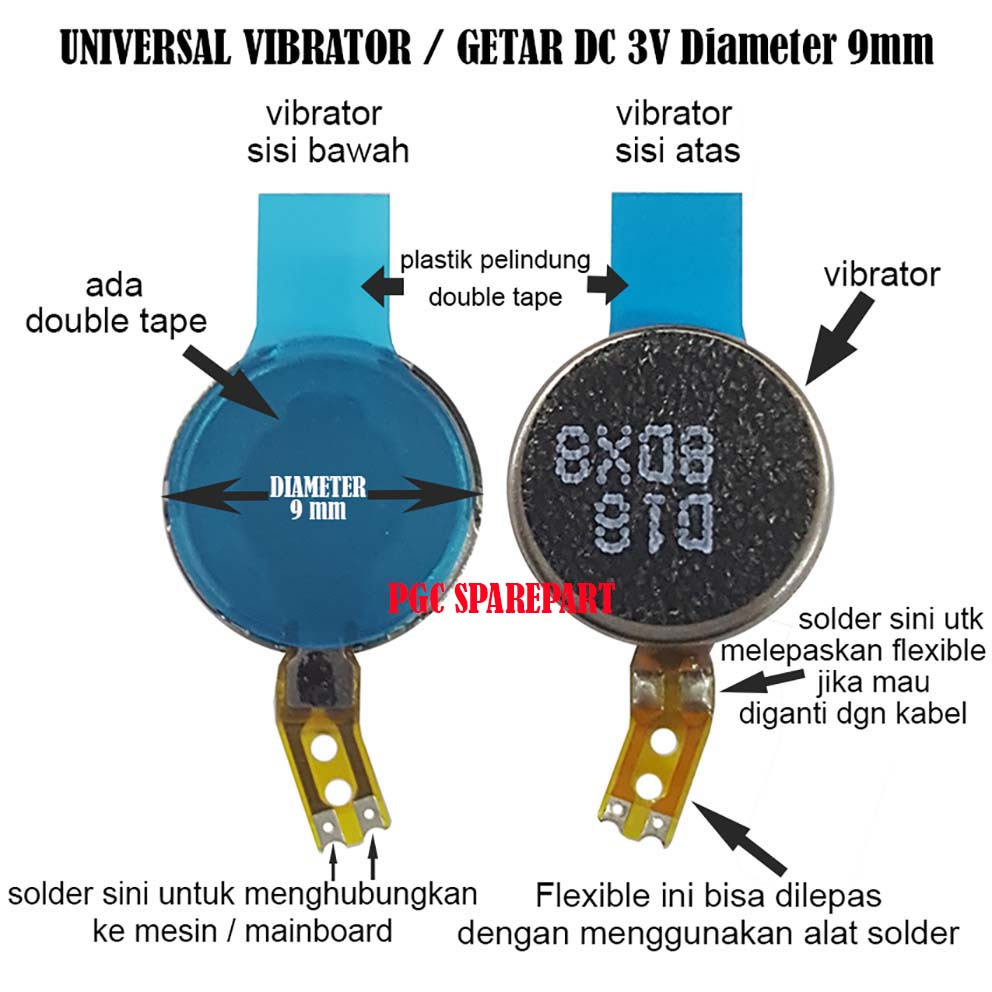 Jual Universal Vibrator HP Tablet / Alat Getar pakai Flexible dengan ...