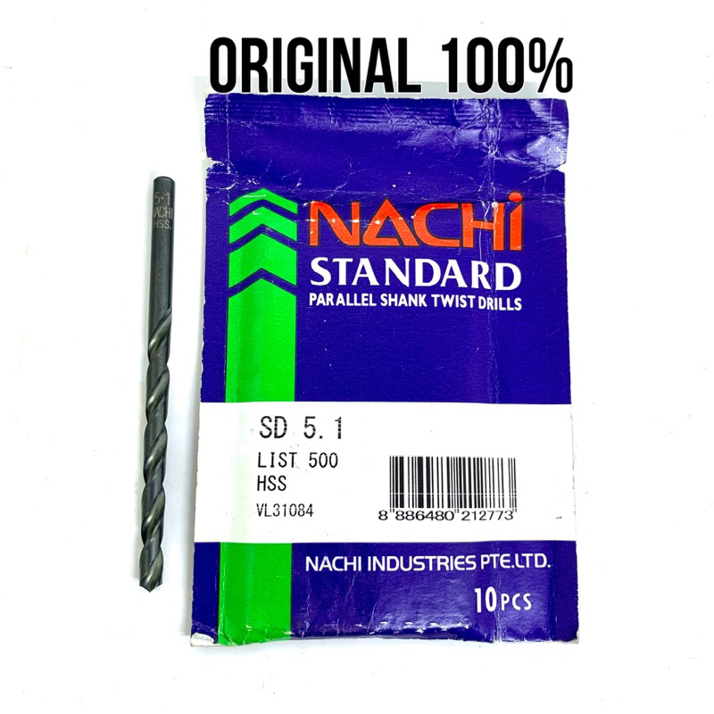 Jual Drill bor 5.1mm Original Nachi Japan baru..Bor drill 5.1 mm ...