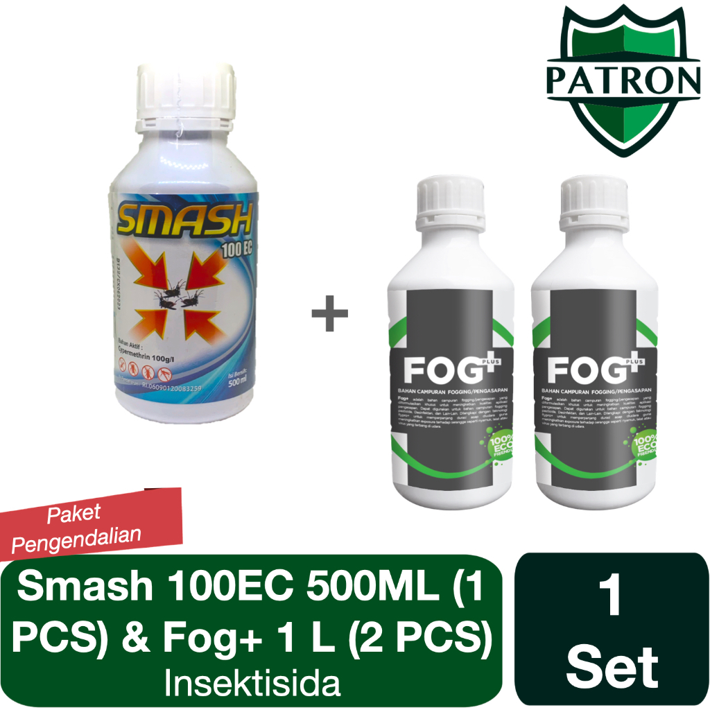 Jual Paket Fogging Nyamuk - 1 PCS Smash 500 ML + 2 PCS Fog Plus 1 L | Shopee Indonesia
